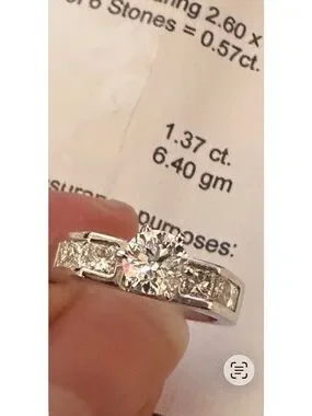 Jewelry | Y2k Vintage 18 Karat White Gold Diamond Ring | Poshmark